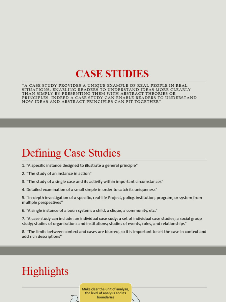 Hagutier - CASE STUDIES | PDF | Sampling (Statistics) | Theory