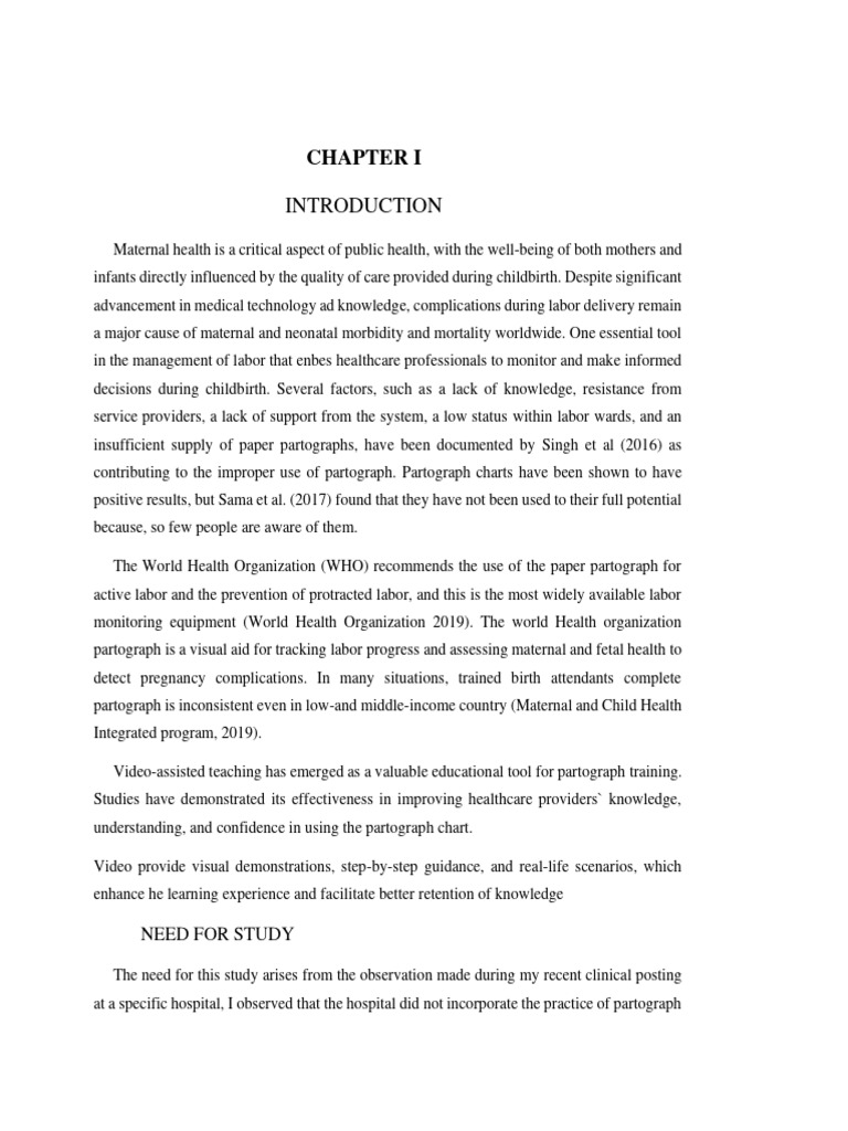 Proposal PDF Final Raji | PDF | Childbirth | Maternal Health