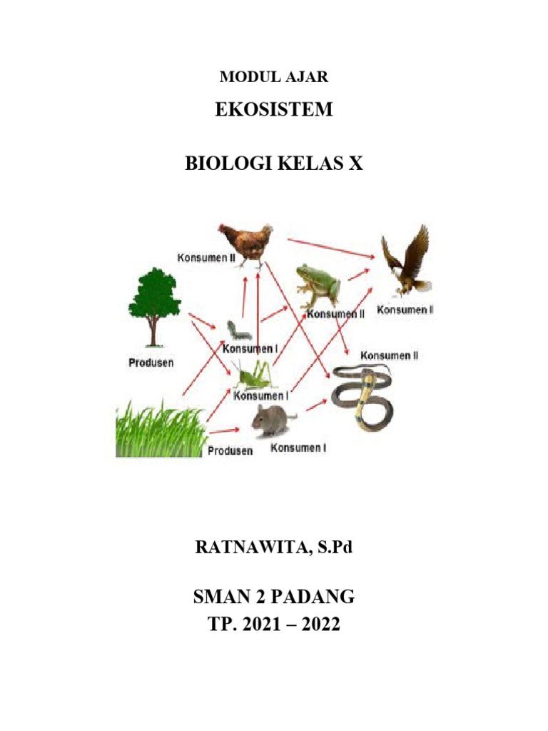 Modul Ajar Ekosistem | PDF | Sains & Matematika