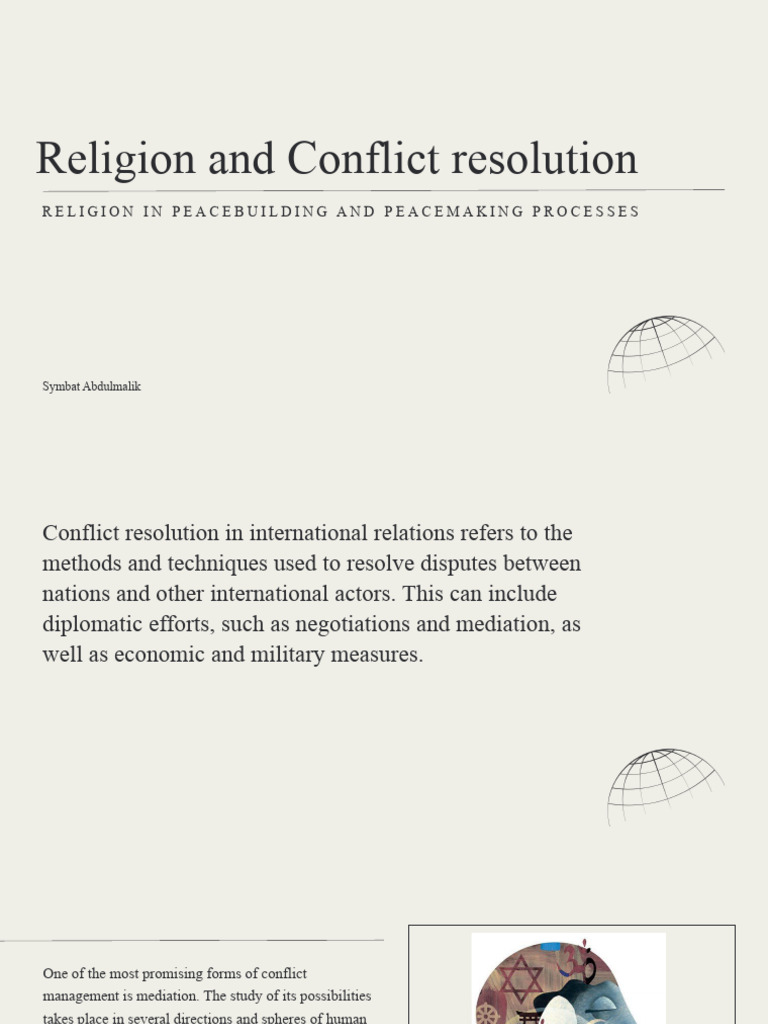 Religion and Conflict | Download Free PDF | Mediation | Conflict Resolution