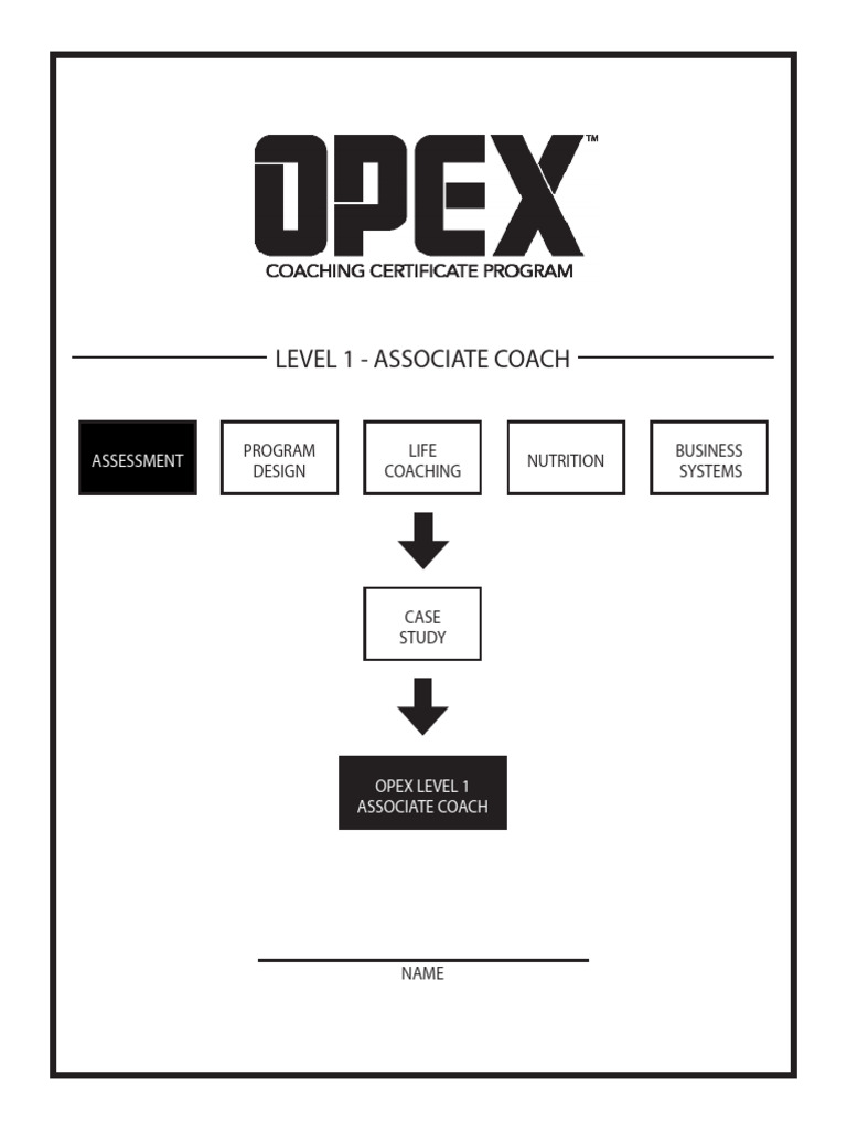 (TESTES OPEX) Assessment Notes Live Course Updated 2018 | PDF ...