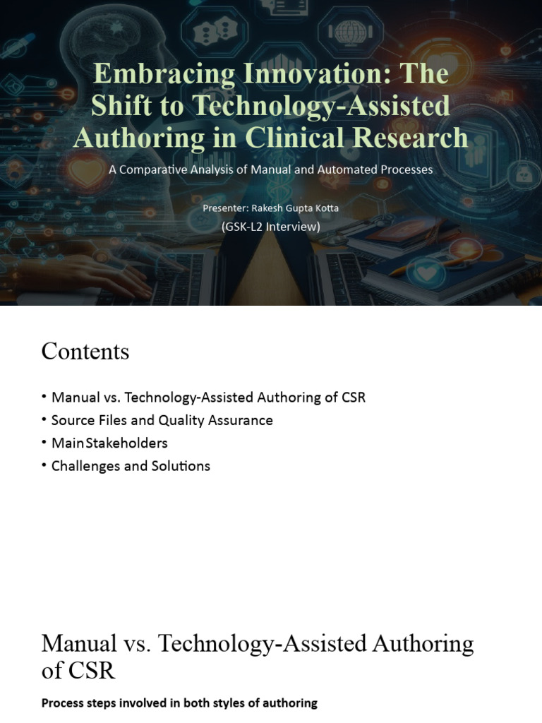 Embracing Innovation Rakesh | PDF | Source Code | Clinical Trial