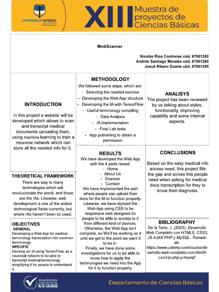 Poster MediScanner | PDF