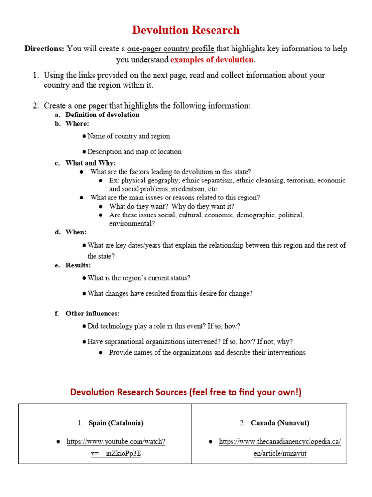 Devolution Research | PDF