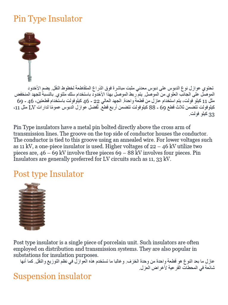 Insulator | PDF | Insulator (Electricity) | Electrical Engineering