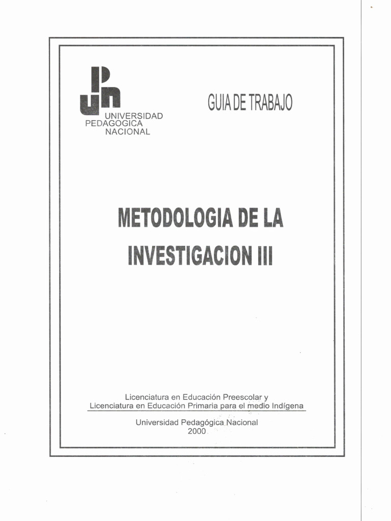 Metodologia de La Investigacion | PDF