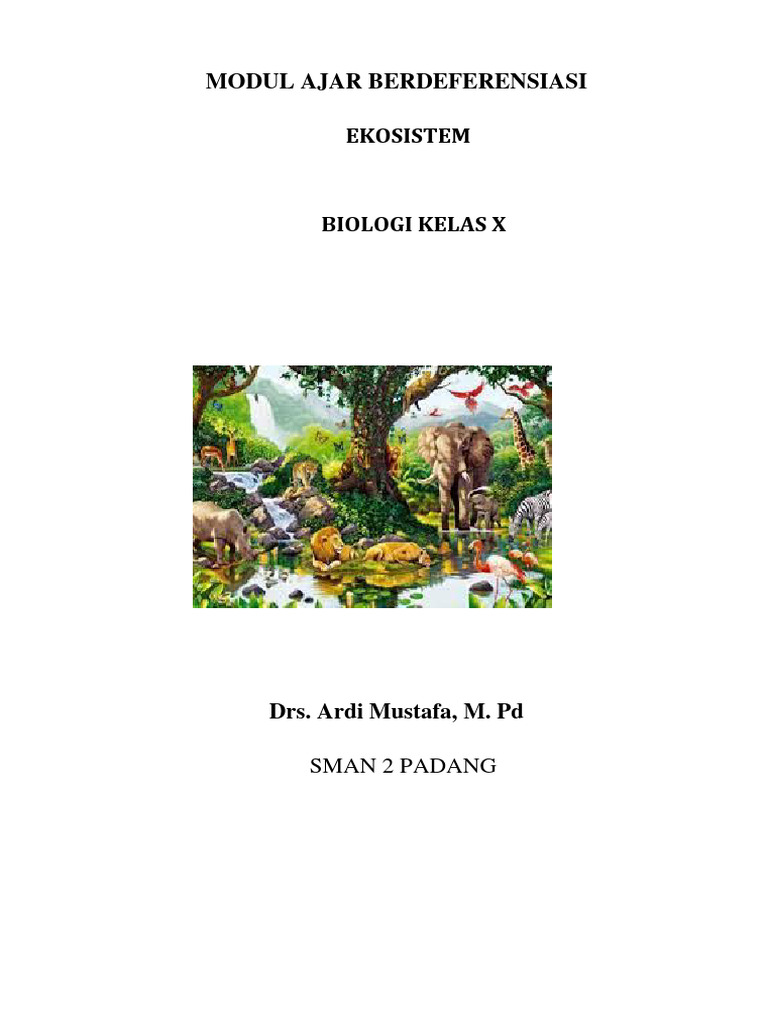 Modul Ajar Berdeferensiasi Ekosistem | PDF