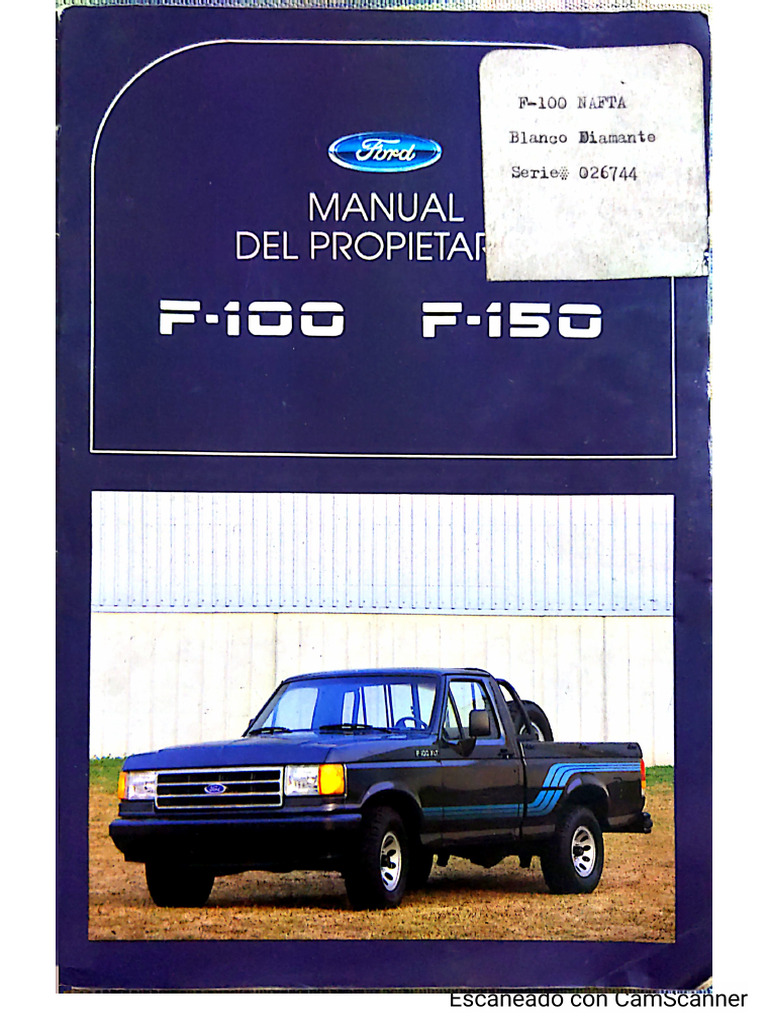 Manual Propietario F100 F-150 93' | PDF