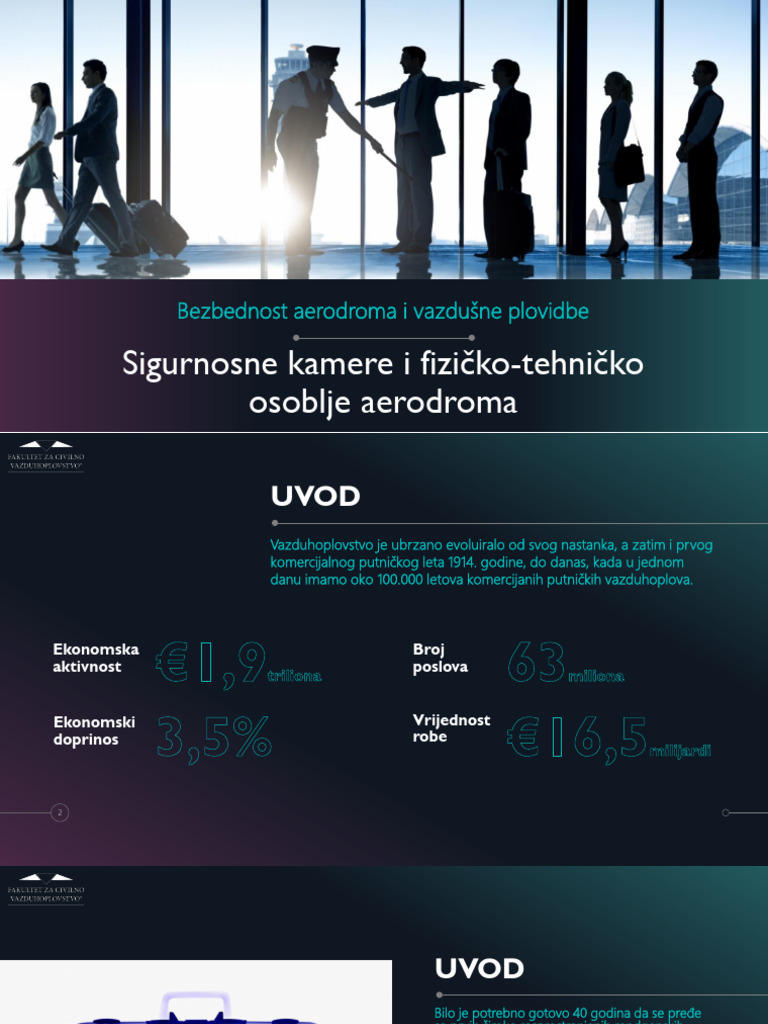 Sigurnosne Kamere I Fizičko-Tehničko Osoblje Aerodroma | PDF