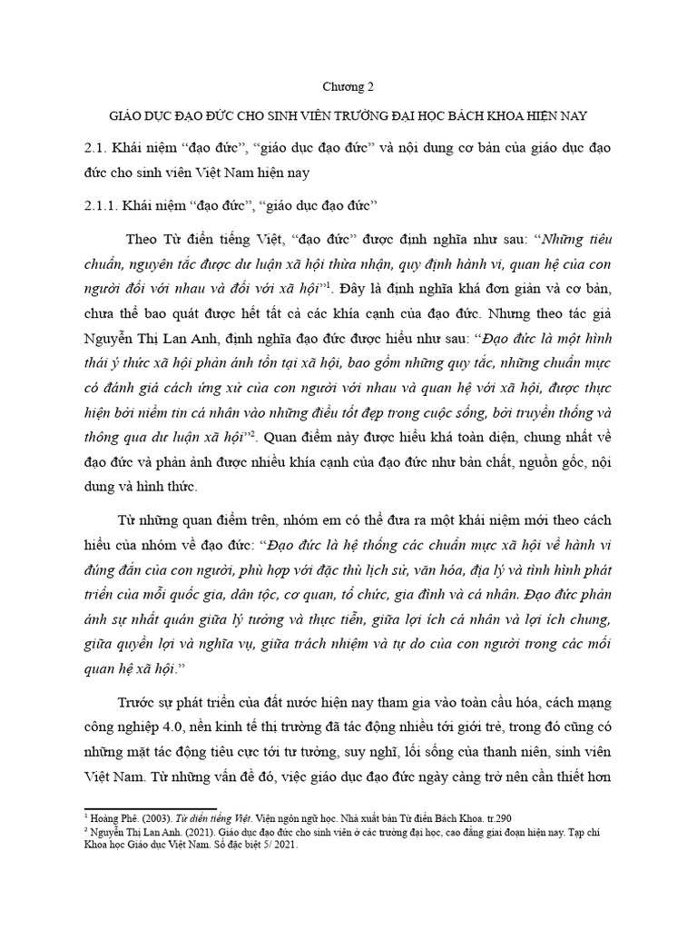 BTL triết - chuonwg2 | PDF