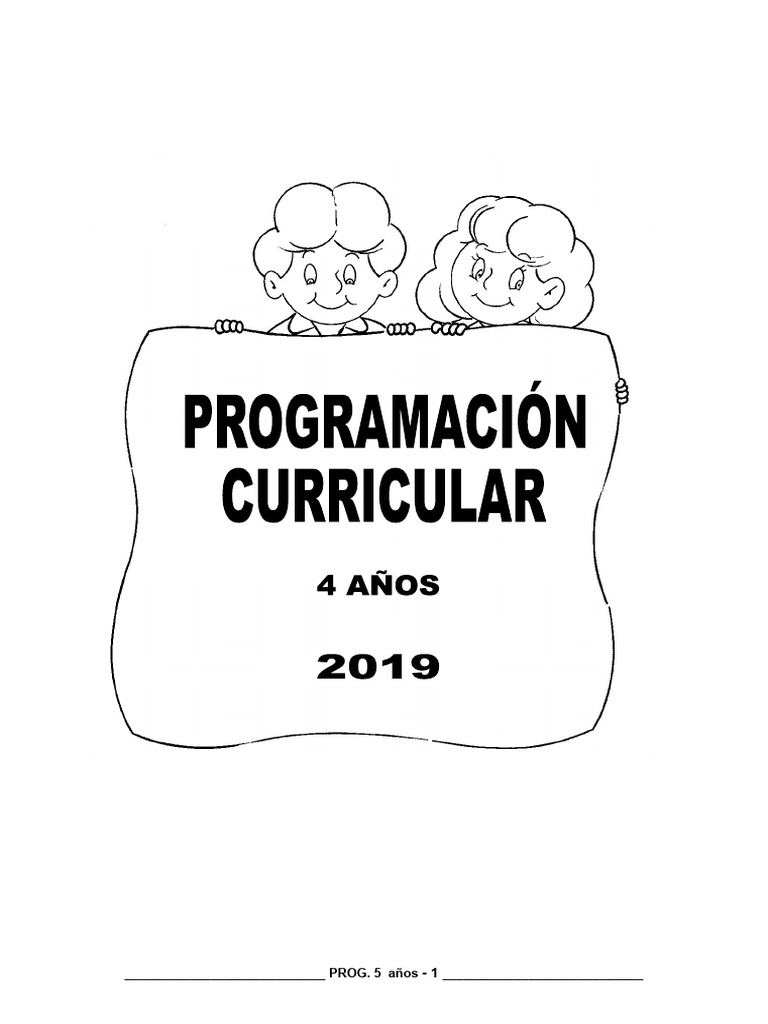 Programacion Curricular 4 Años 2019 | PDF | Evaluación | Educación de ...