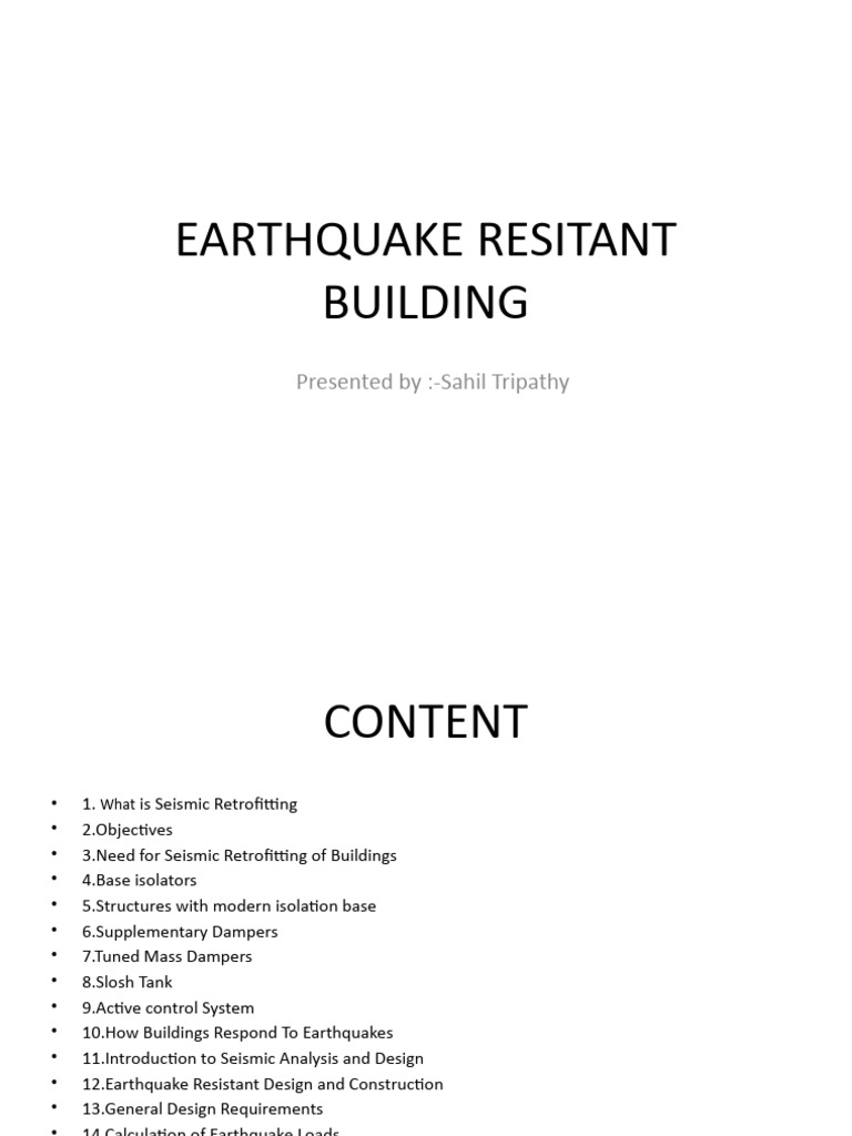 Sahil Tripathy | PDF | Earthquake Engineering | Deformation (Engineering)