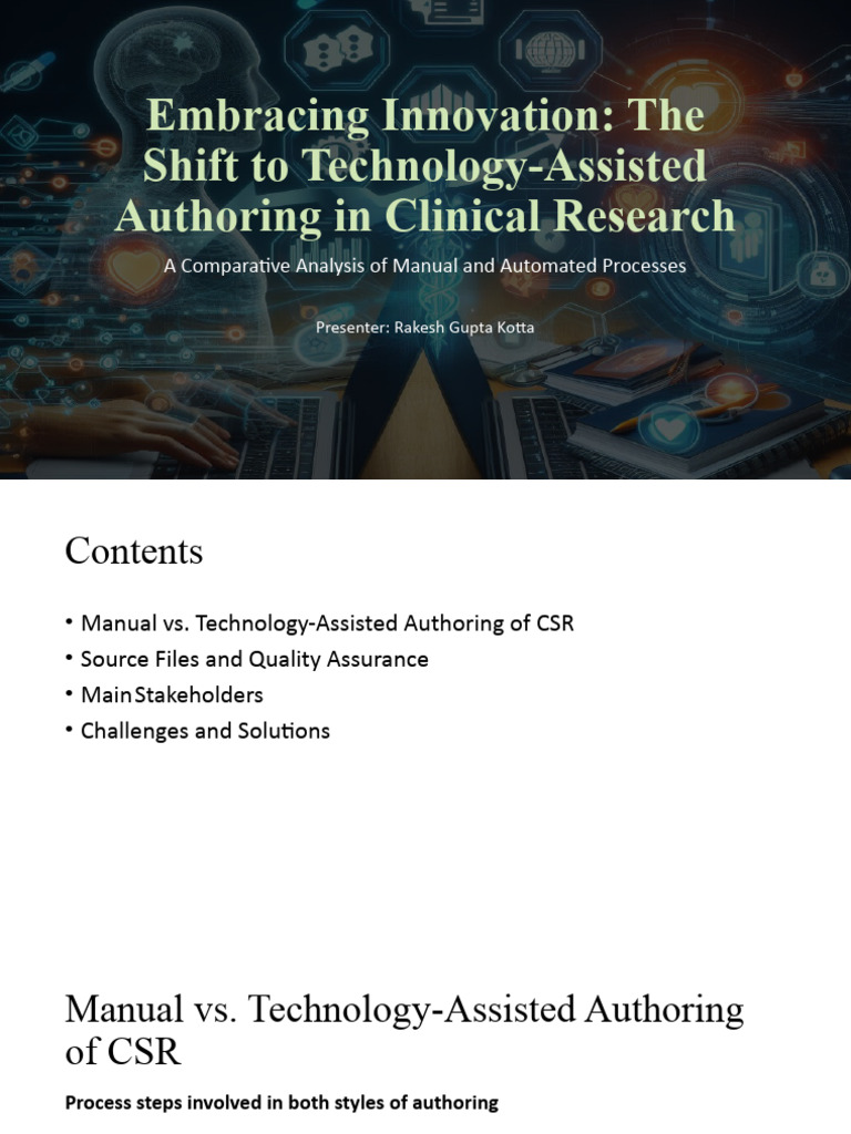 Embracing Innovation-Rakesh | PDF | Source Code | Clinical Trial