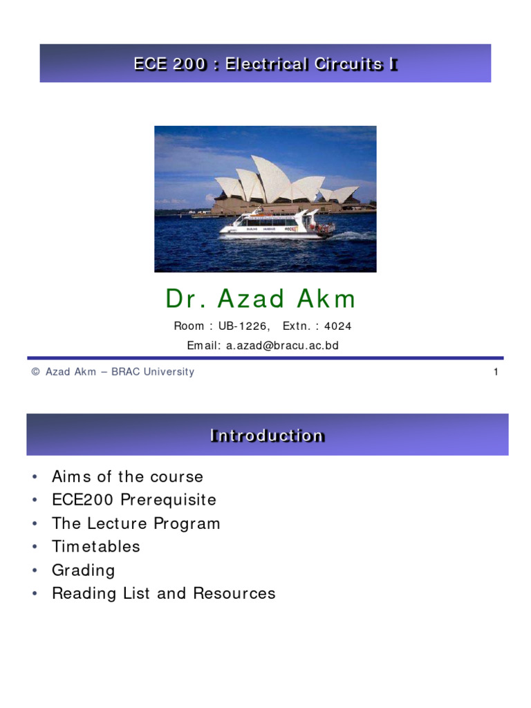 Lecture 1 - 1 - Final - F | Download Free PDF | Electrical Network | International System Of Units