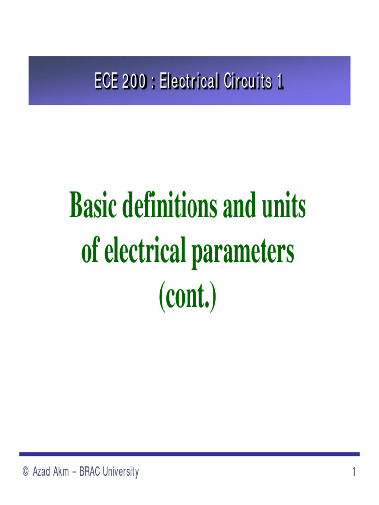 Lecture 1_2_f | PDF | Voltage | Electrical Resistance And Conductance Lecture 1_2_f | PDF | Voltage | Electrical Resistance And Conductance