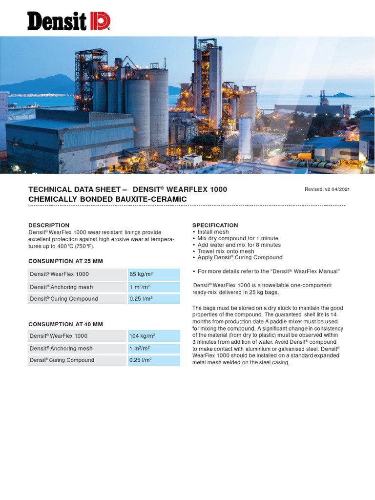 Wearflex 1000 v2 | PDF | Density | Sheet Metal