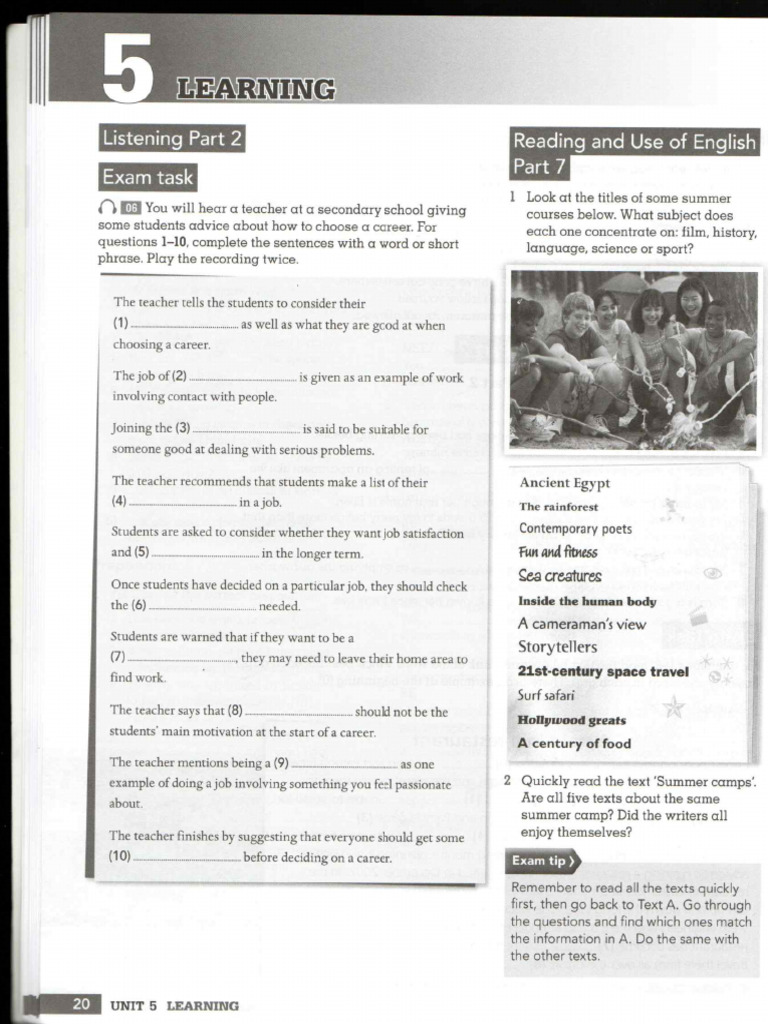 Workbook - Unit 5 | PDF