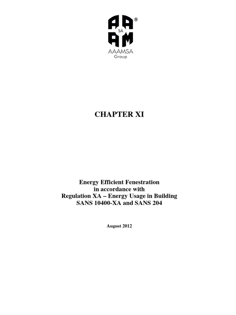 AAAMSA Selection Guide Chapter 11 Energy Efficiency | PDF | Window ...
