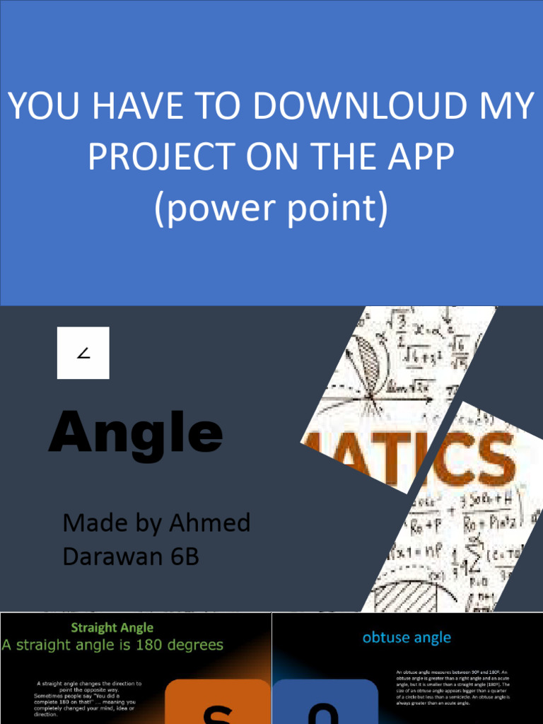 Ultimate Project (Ahmed Darawan 6B) | PDF | Angle | Mathematics