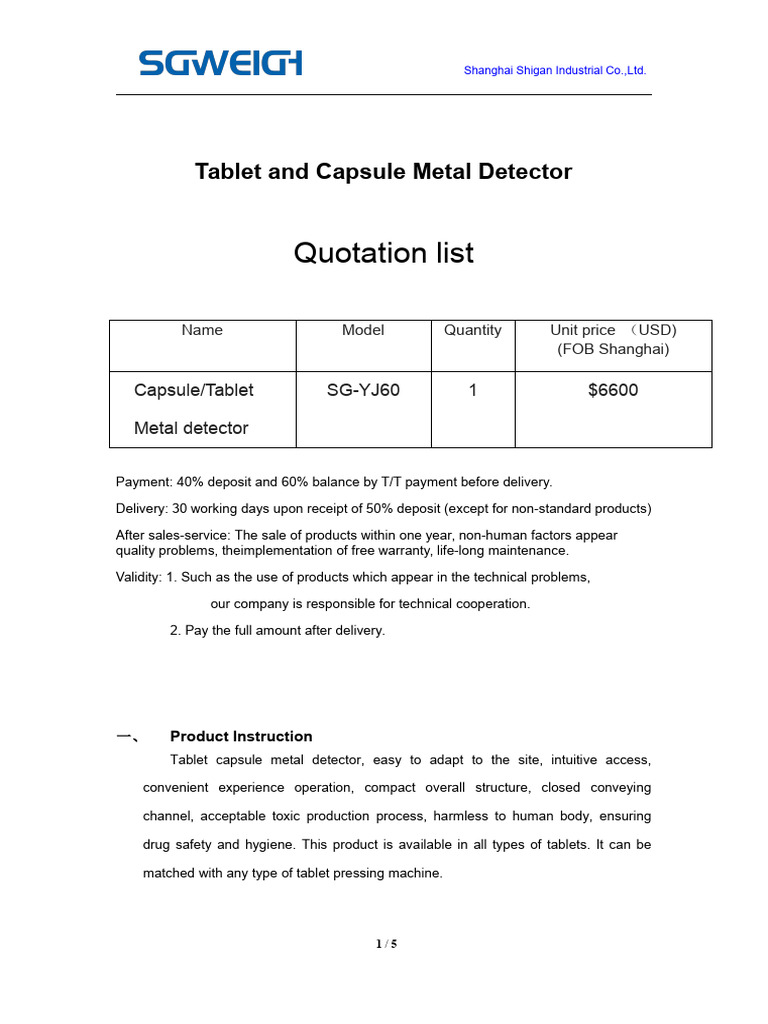 Alex capsule tablet metal detector 4.17 | PDF | Tablet (Pharmacy ...