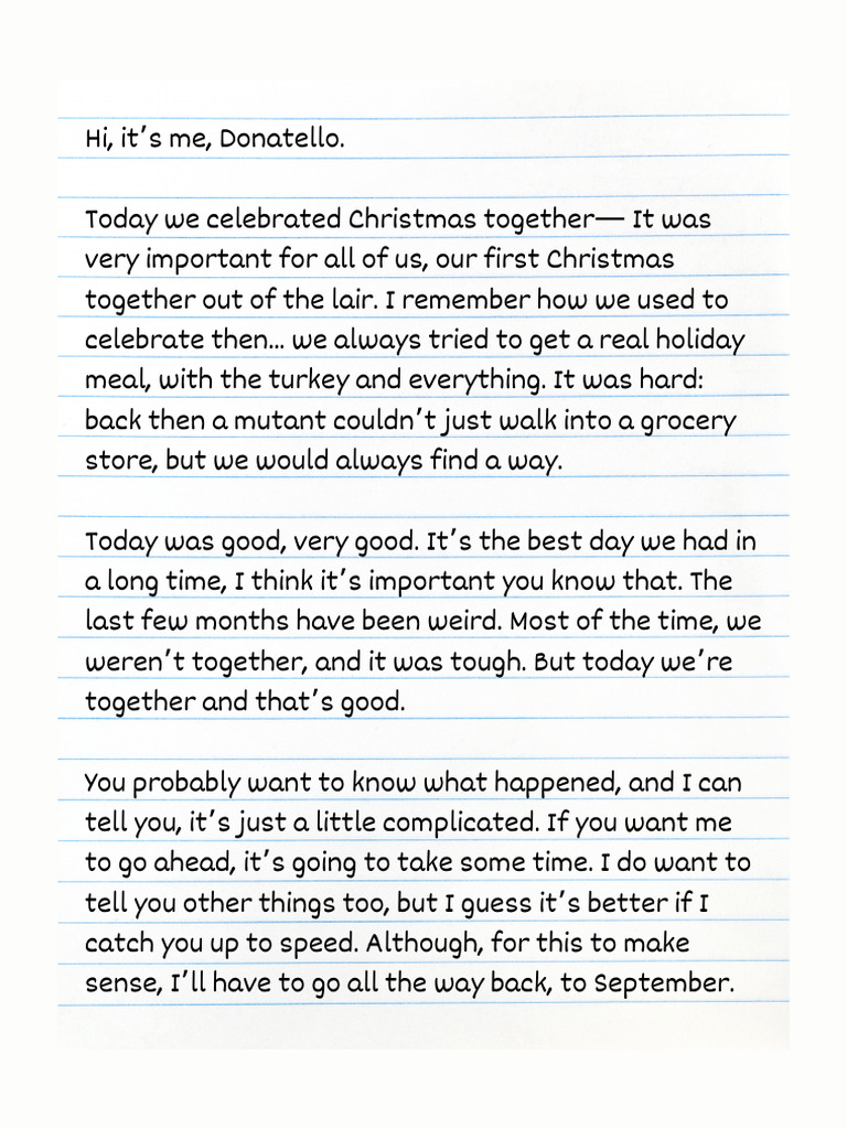 (C) Donnie's Letter | PDF