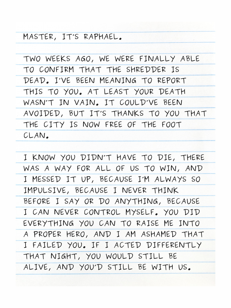 (C) Raph's Letter | PDF