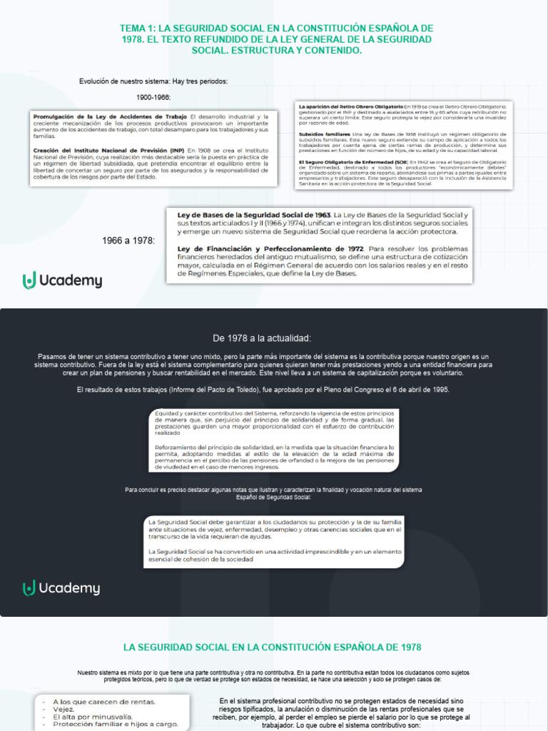 Tema 1 La Seguridad Social en La Constitución Española de 1978 | PDF | Justicia | Crimen y violencia