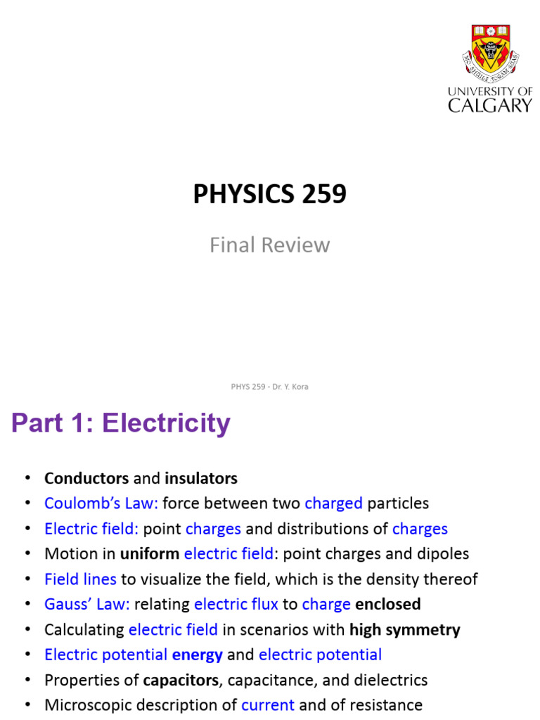 Final Review | PDF | Magnetic Field | Electromagnetic Induction