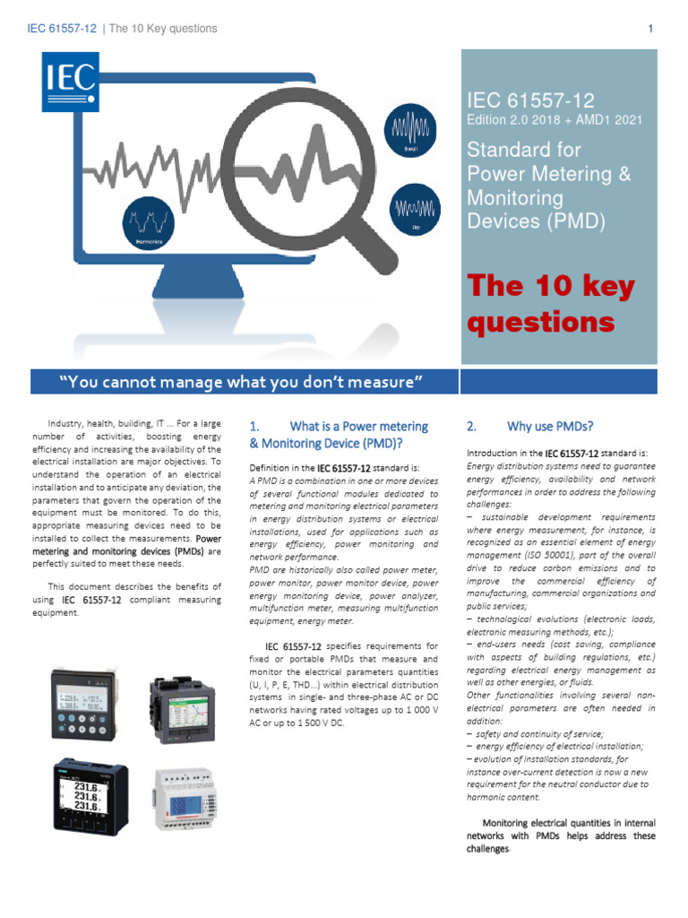 IEC 61557-12 in 10 Key Questionsv1 | PDF | Standardization ...