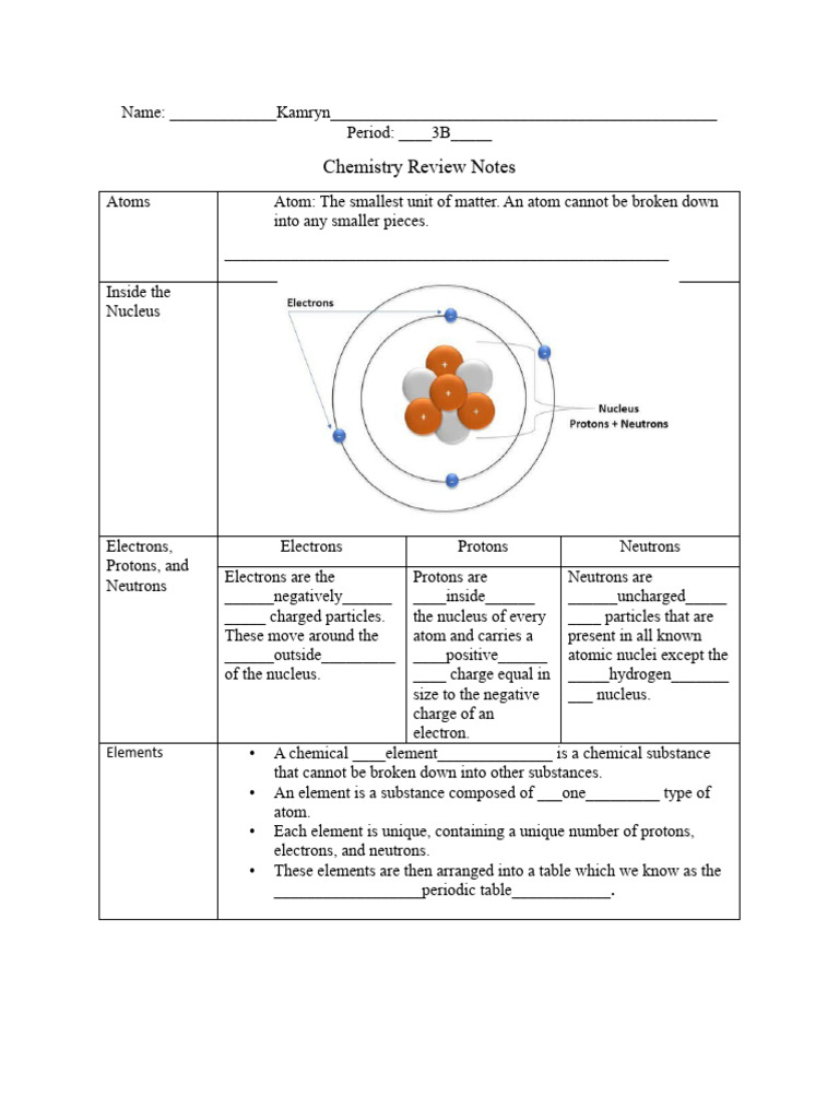 L1 Chemistry Review - WELCH | PDF | Chemical Bond | Chemical Compounds