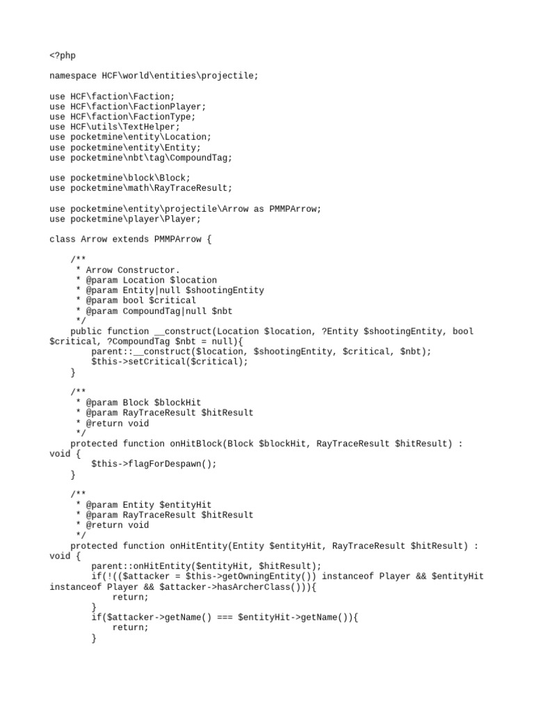 Arrow Php Pdf
