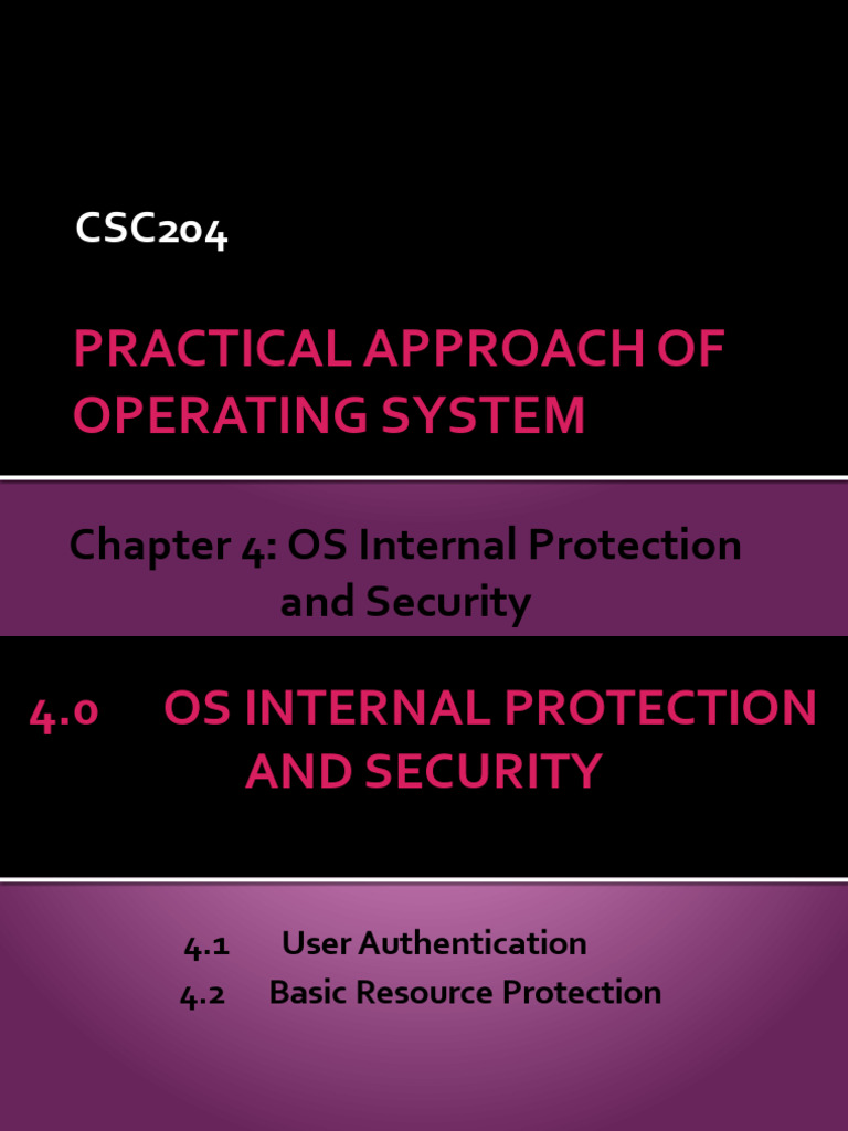 Ch4 Os Internal Protection And Security Pdf Password Software