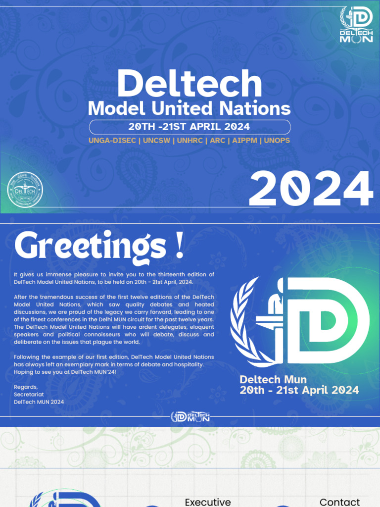 Deltech Model United Nations 2024 | PDF | United Nations ...