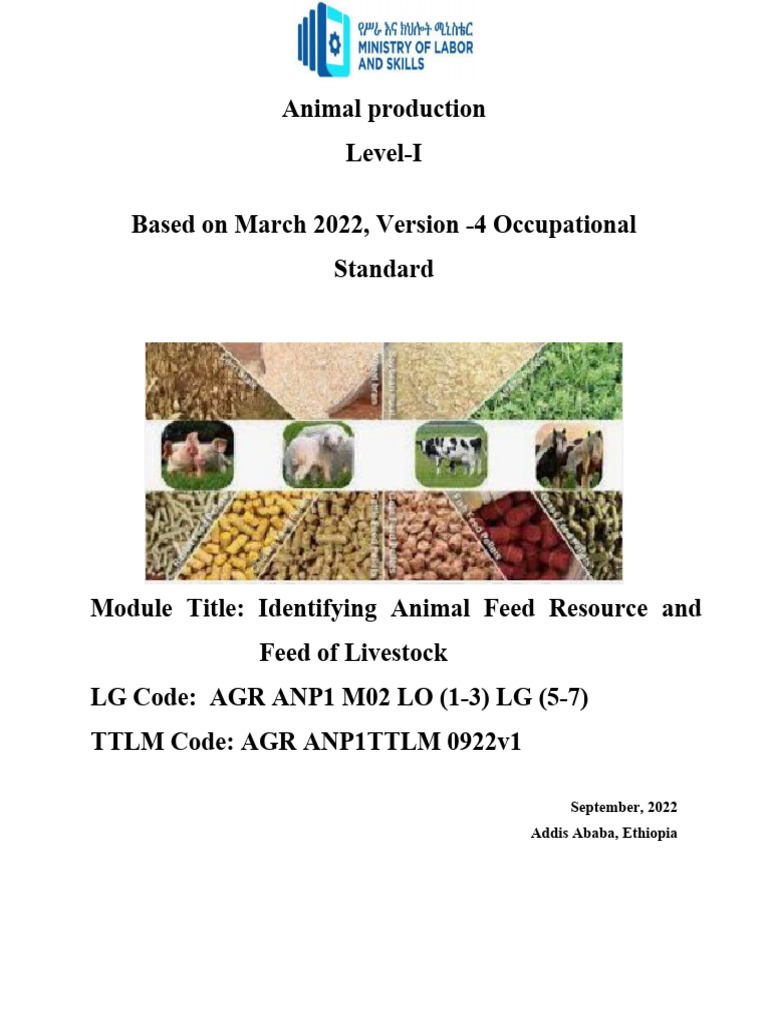 Identify Animal Feed LG .level I. docx.docx final (7) | PDF | Personal ...
