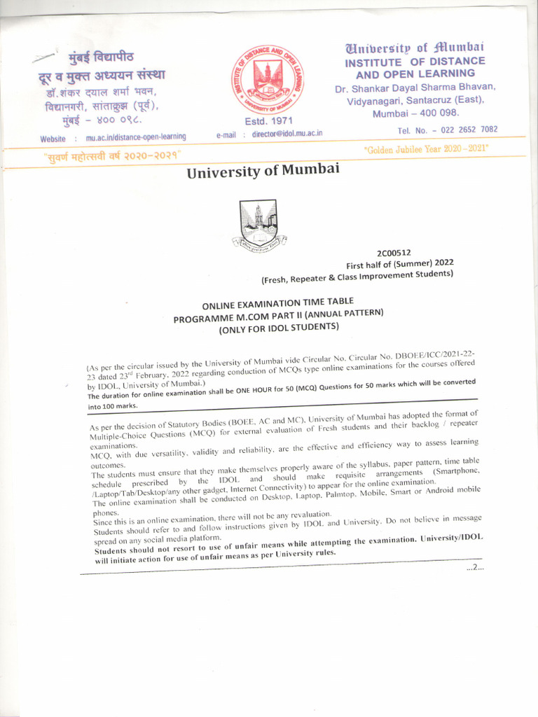 May 22 MCOM Part 2 | PDF