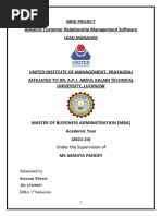Aktu Mini Project Guidelines 2025 For MBA | PDF