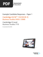 0454 Cambridge IGCSE Enterprise Coursework | PDF | Entrepreneurship ...