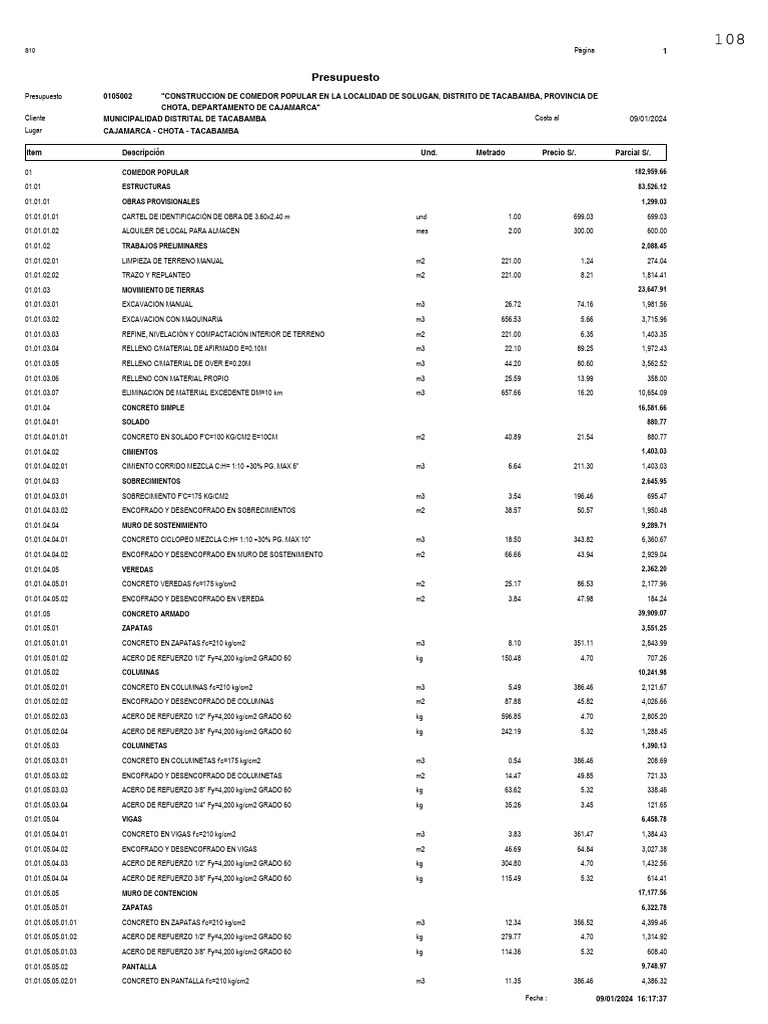 Presupuesto de Obra | PDF | Edificio sustentable | Diseño arquitectonico