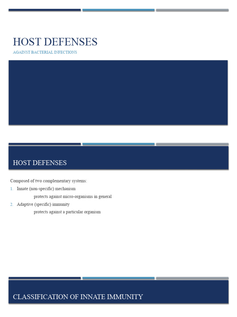 Host Defenses | PDF | Immune System | Innate Immune System