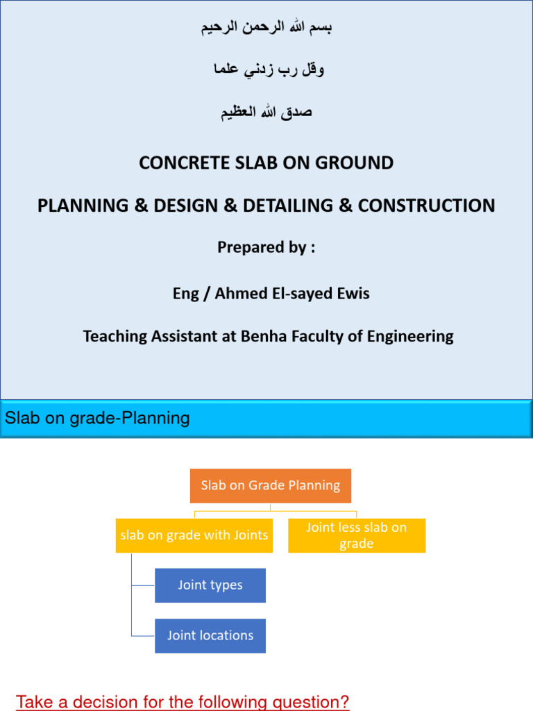 Concrete Slab On Ground | PDF | Concrete | Structural Engineering