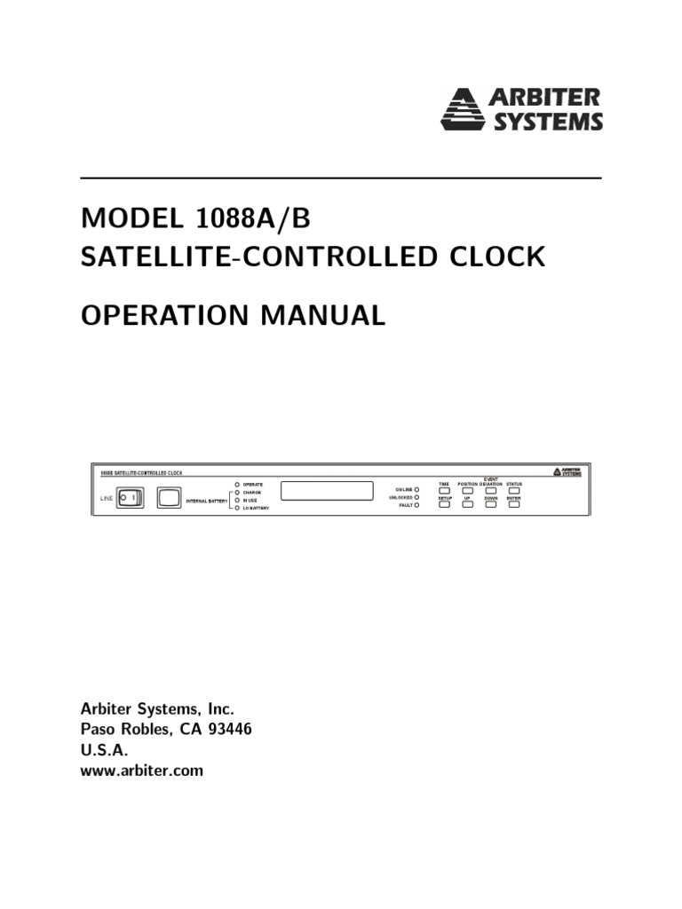 1088 Manual | PDF | Electrical Engineering | Manufactured Goods