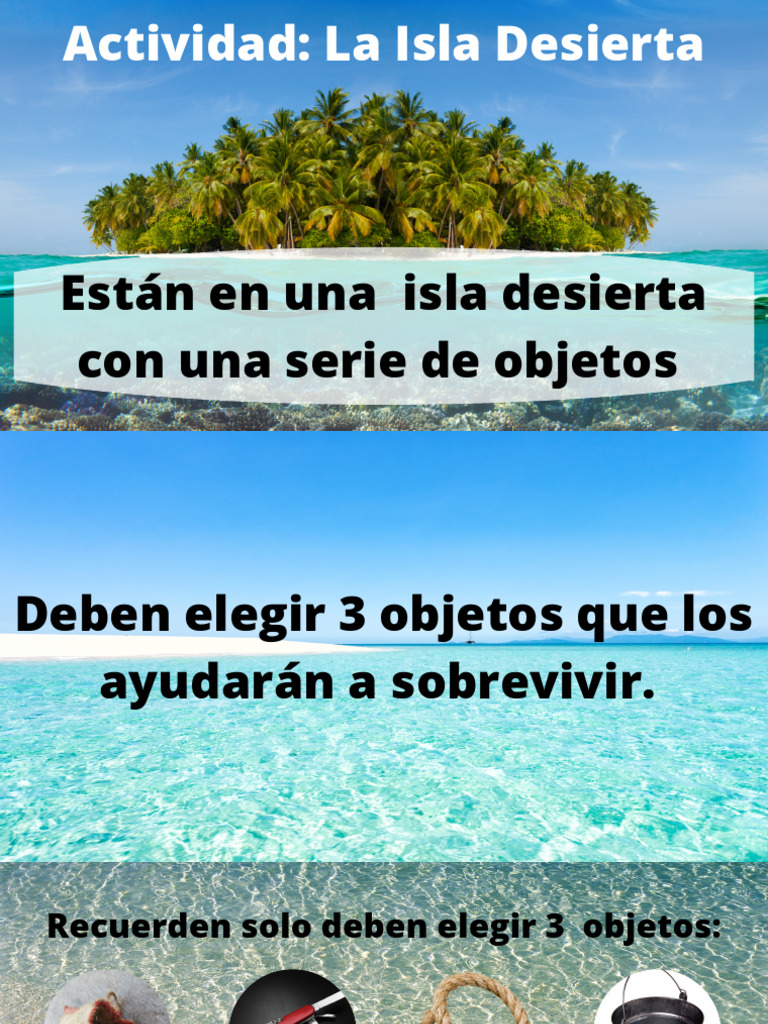 Supervivencia en Isla Desierta: Elige 3 Objetos | PDF | Hogar ...
