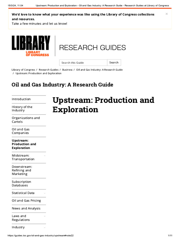 Upstream - Production and Exploration - Oil and Gas Industry - A ...