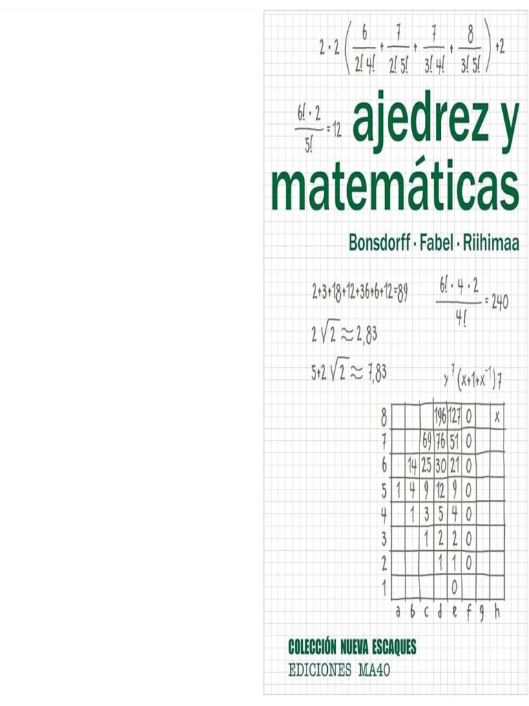 Ajedrez y Matematicas - Fabel & Bonsdorff & Riihimaa | PDF