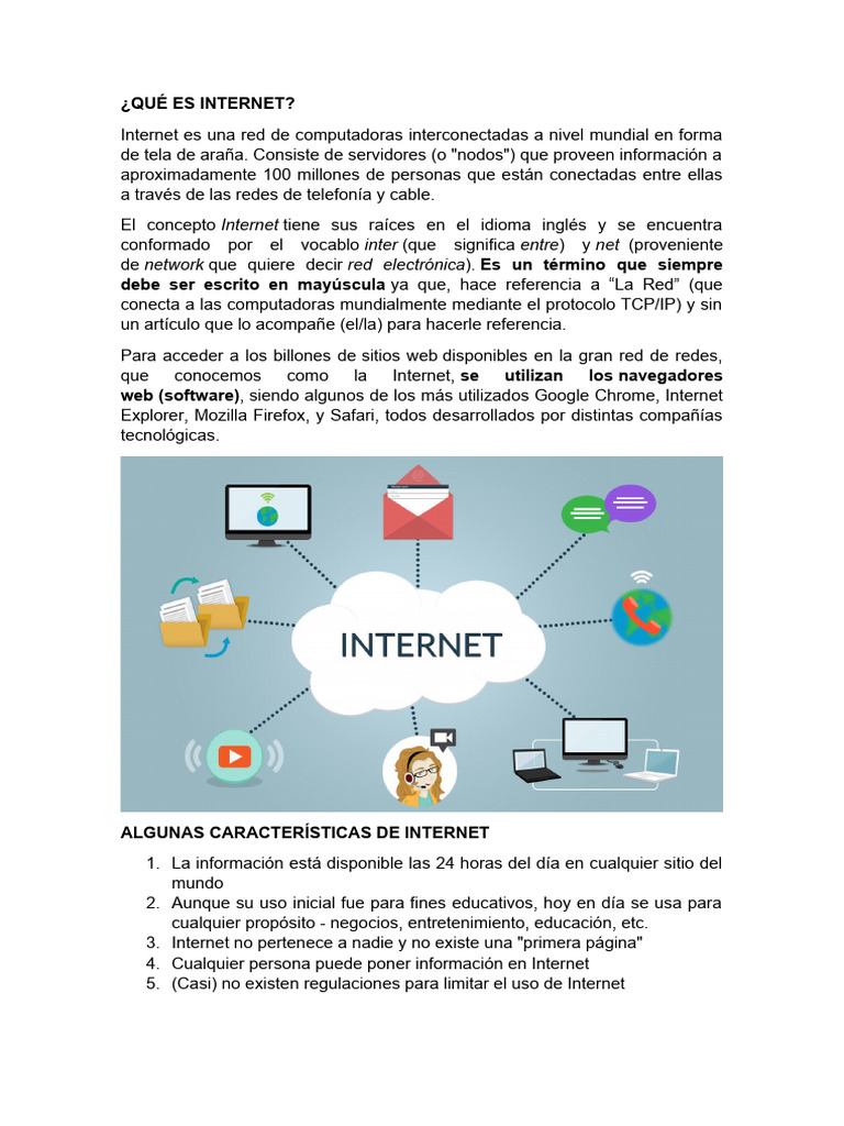 QUÉ ES INTERNET | PDF | Internet | Sistema urinario