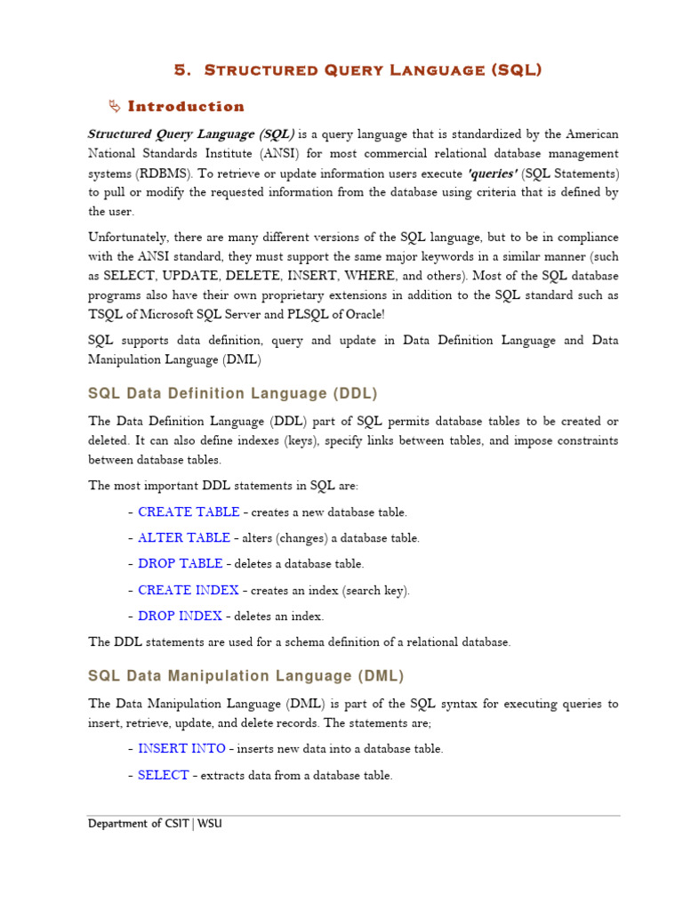 Ch 5 Fundamentals Of A Database System Pdf Relational Database Database Index