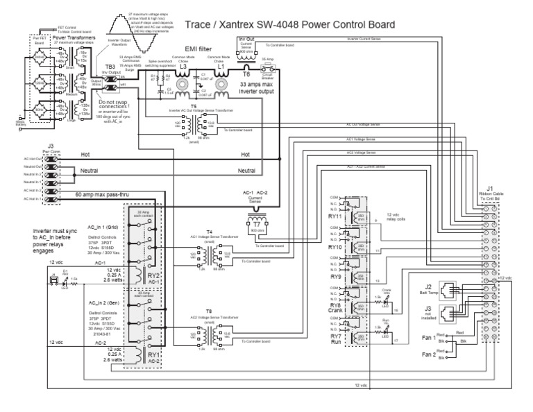 Trace Power Board | PDF | Power Inverter | Alternating Current