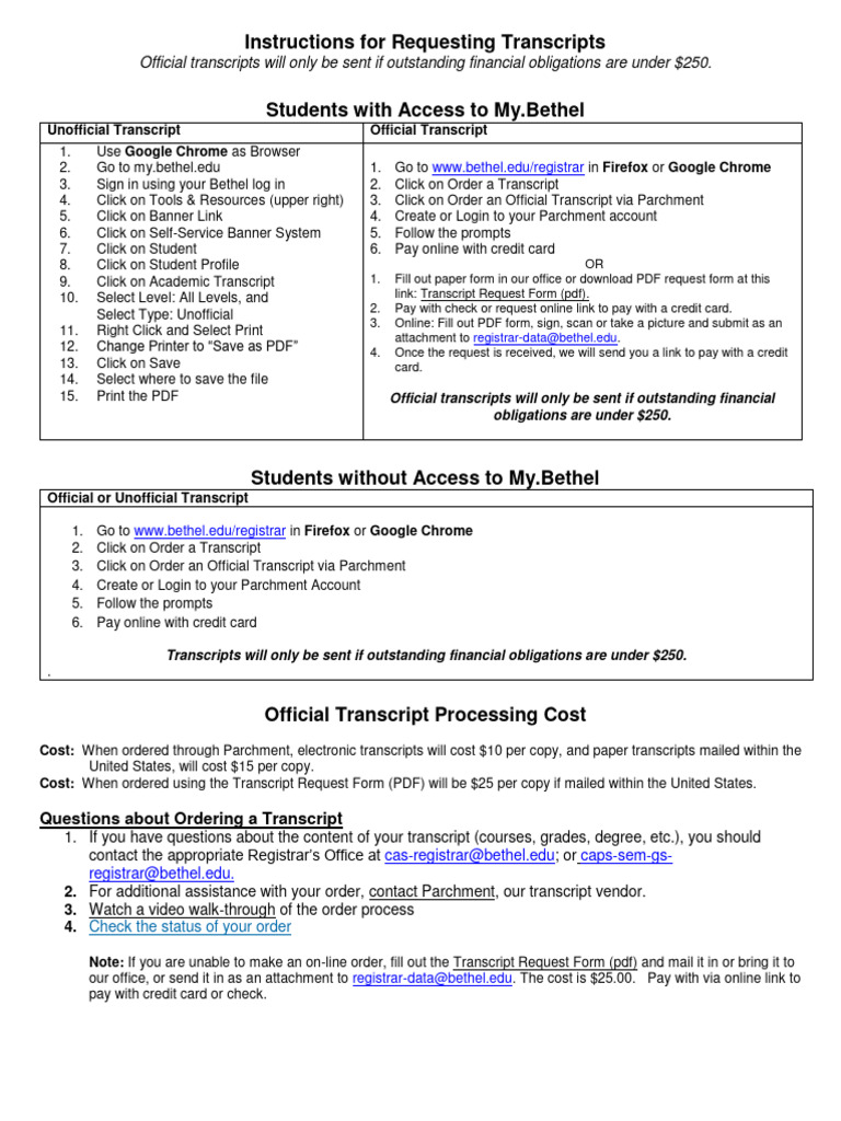 Unofficial Transcript Process | Download Free PDF | Credit Card | Computing
