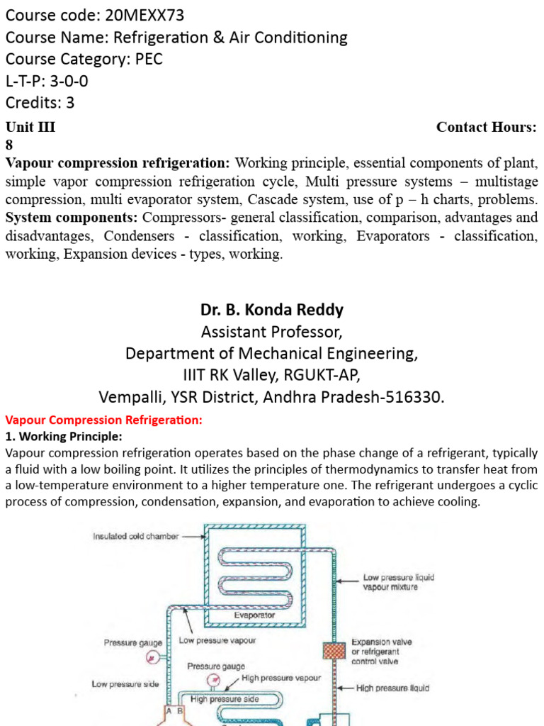 R&AC - Unit-3 Lectures | PDF | Atmosphere | Thermodynamic Properties
