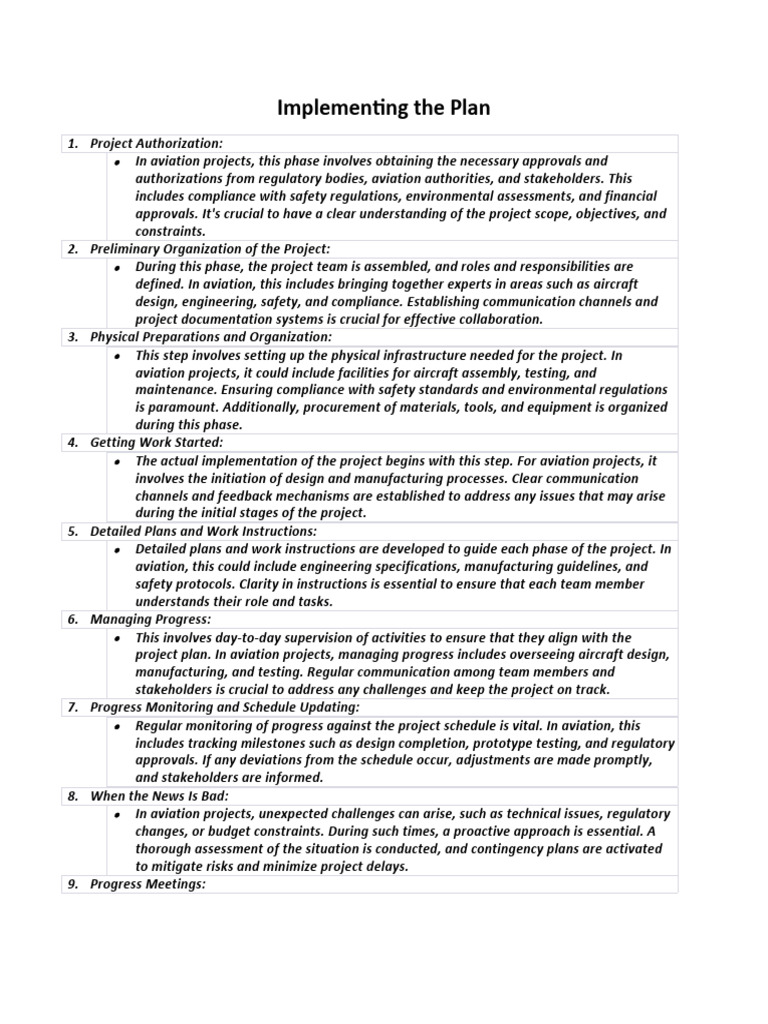 Implementing The Plan | PDF | Supply Chain | Supply Chain Management